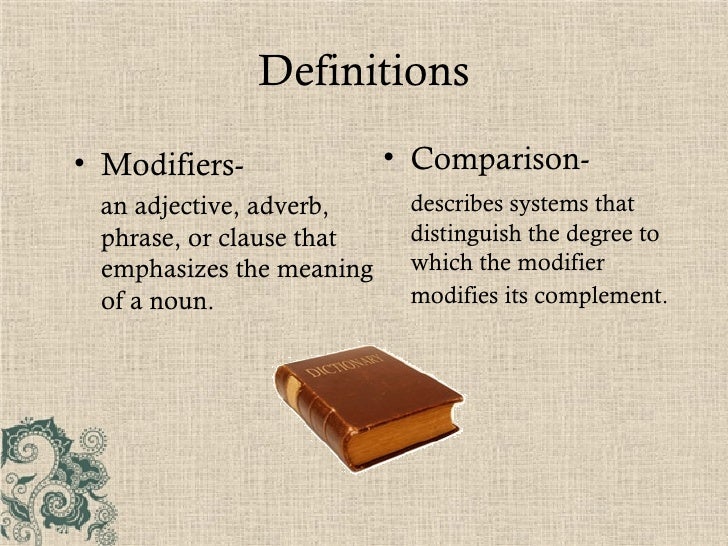 Modifying Comparisons