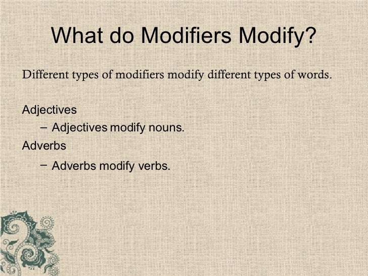 Comparisons & Modifiers
