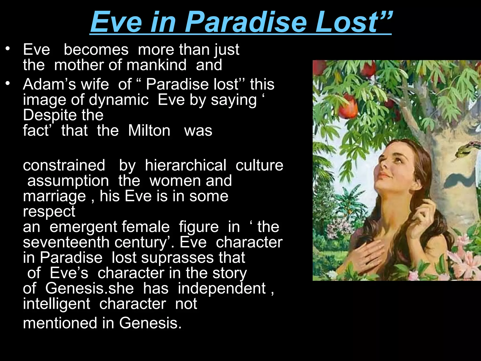 Comparisons between eve and lilith | PPT