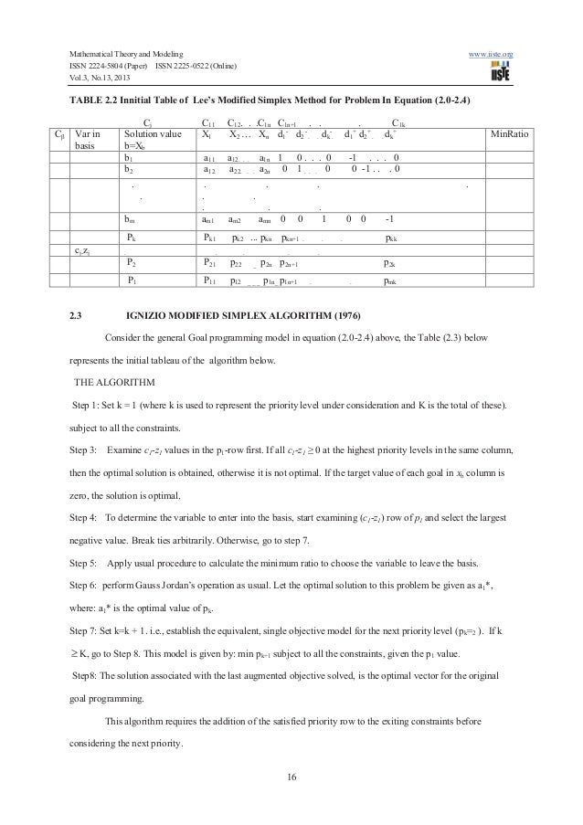 Comparisons of linear goal programming algorithms
