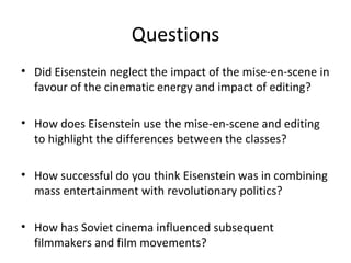 Comparison of Strike (Eisenstein 1925) and German Expressionism | PPT
