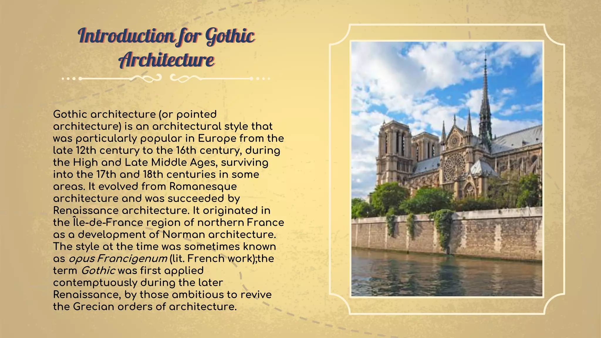 Comparison studies between Romanesque and Gothic architecture | PPTX