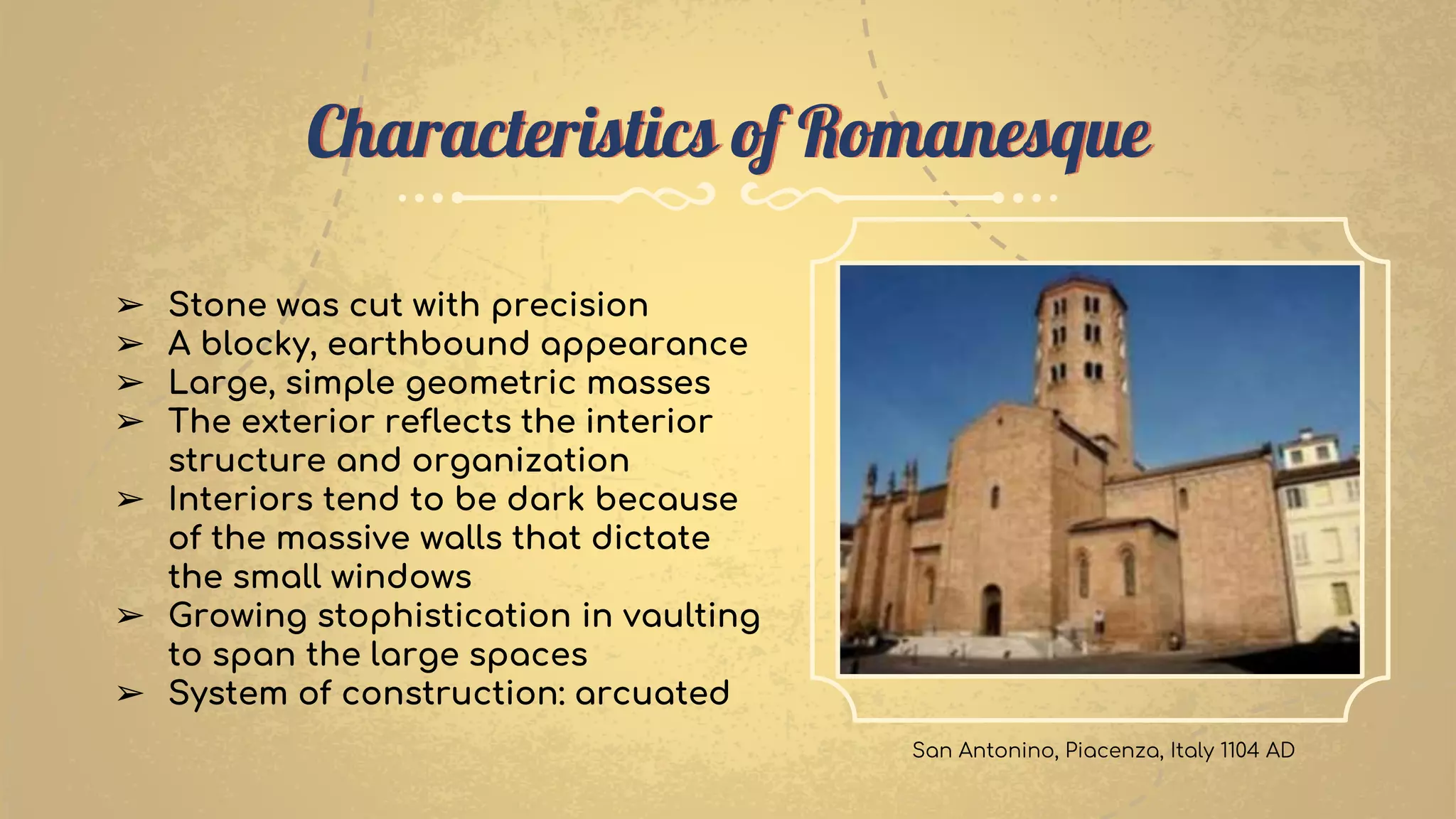 Comparison studies between Romanesque and Gothic architecture | PPTX