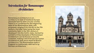 Comparison studies between Romanesque and Gothic architecture | PPTX