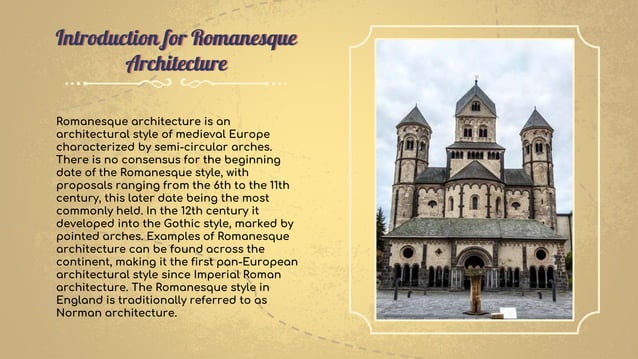 Comparison studies between Romanesque and Gothic architecture | PPTX