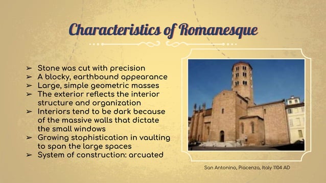 Comparison studies between Romanesque and Gothic architecture | PPTX