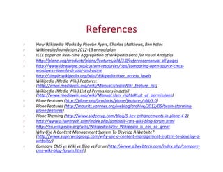 Comparisons Wiki vs CMS | PDF
