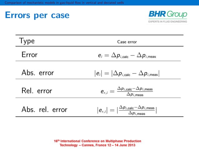 Comparison vertical flow models BHR Cannes June14 2013 | PPT