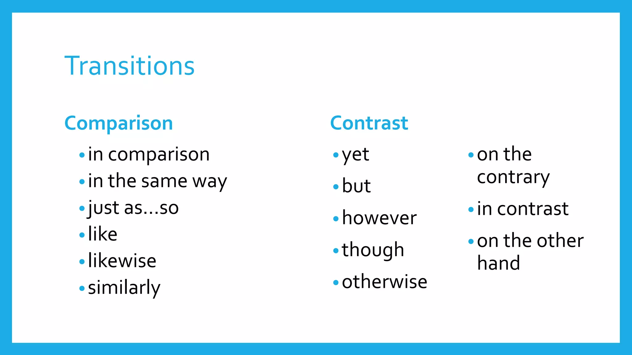 Comparison Writing | PPTX