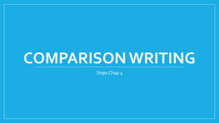 Comparison Writing | PPTX