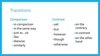 Comparison Writing | PPTX