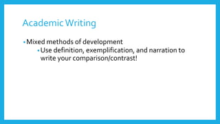 Comparison Writing | PPTX
