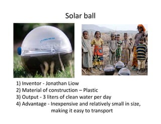 Comparitive analysis of different types of solar stills(1) | PPT