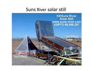 Comparitive analysis of different types of solar stills(1) | PPT