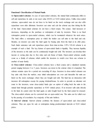 Comparaitive analysis of mutual funds | DOCX