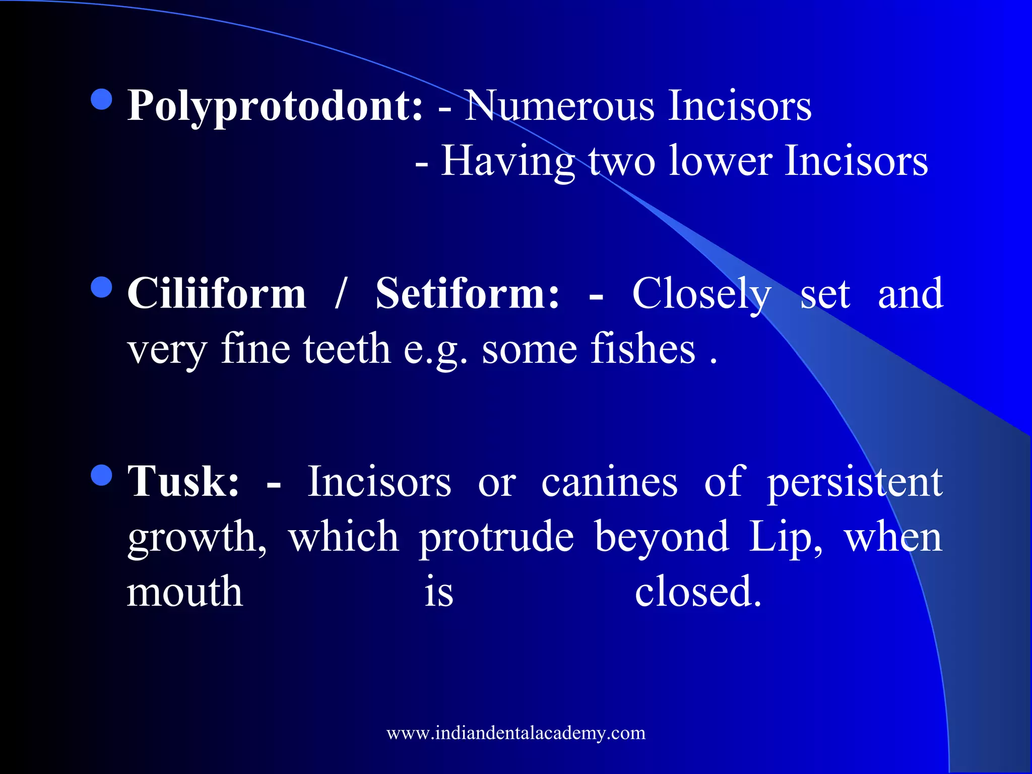Comparitive anatomy of dentition | PPT
