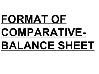Comparitive and common size | PPT