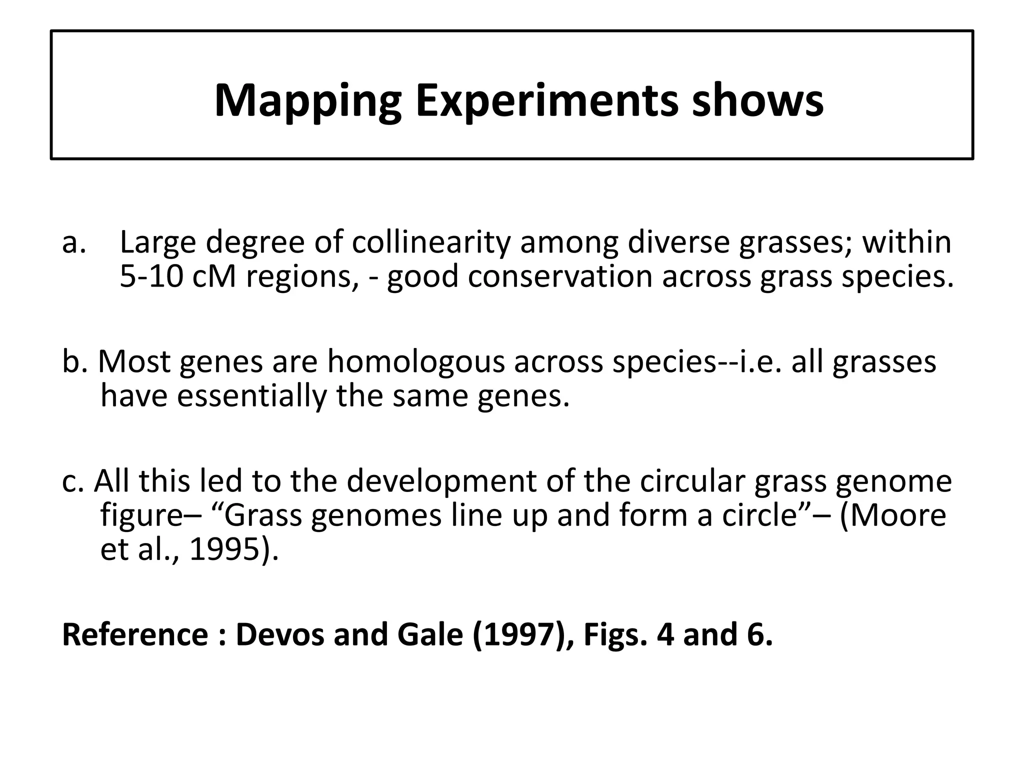 Comparitive genome mapping and model systems | PPTX