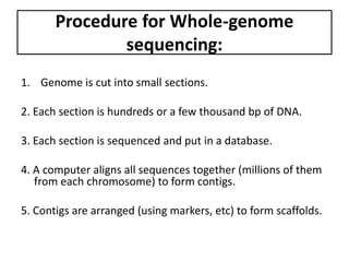 Comparitive genome mapping and model systems | PPTX