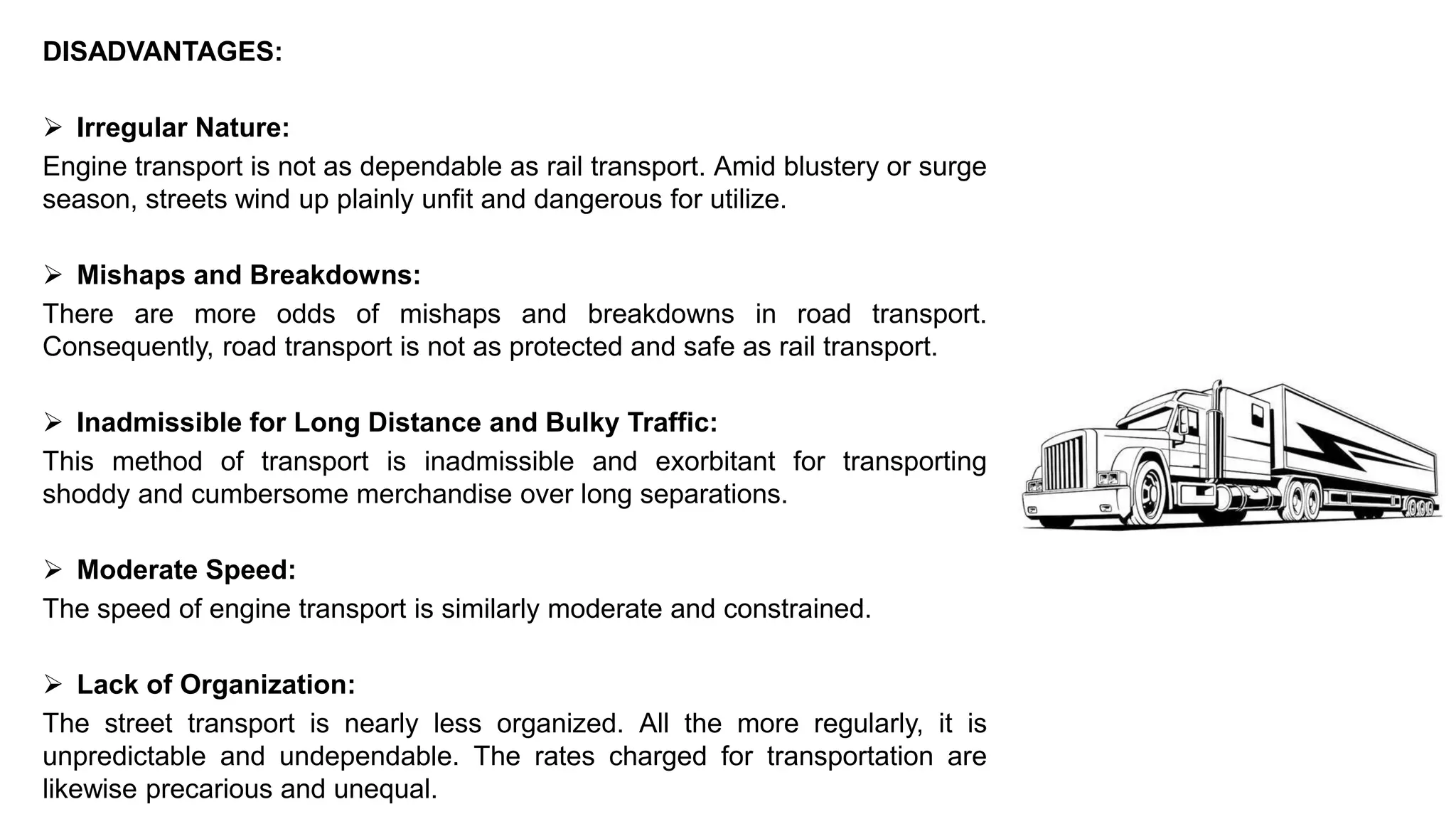 Comparitive study between different modes of transportation | PPTX