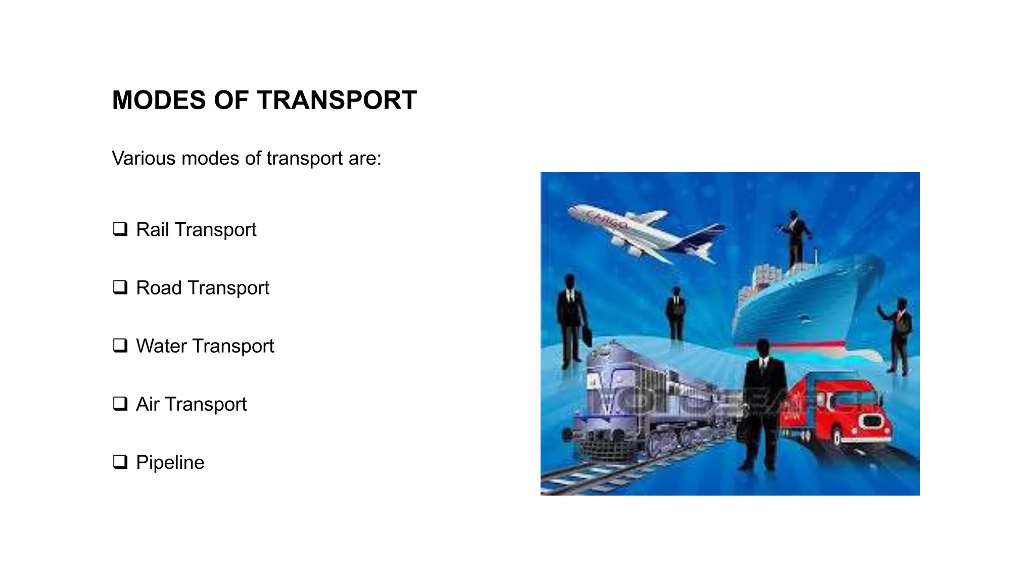 Comparitive study between different modes of transportation | PPTX