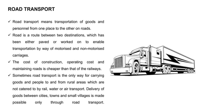 Comparitive study between different modes of transportation | PPTX