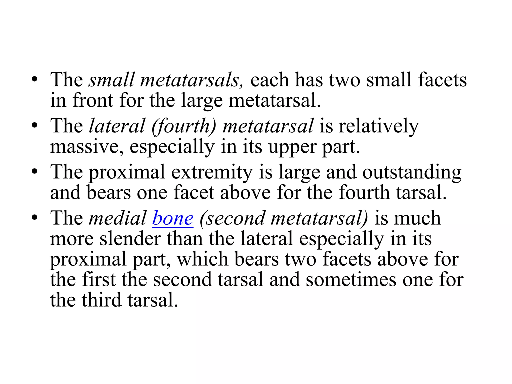 Comparitive Anatomy of Metatarsal bones in different animals.pptx