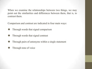 Comparsion & contrast | PPT
