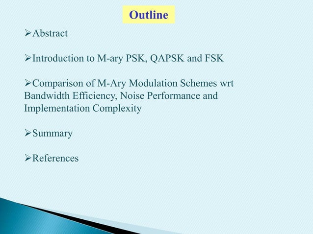 Comparsion of M-Ary psk,fsk,qapsk.pptx | Digital Audio | Computer Software and Applications