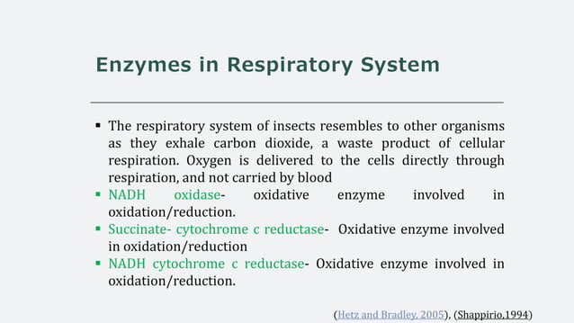 Compartmentalisation of enzymes in insects | PPT