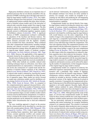 Compartmental modeling of high purity air separation columns | PDF
