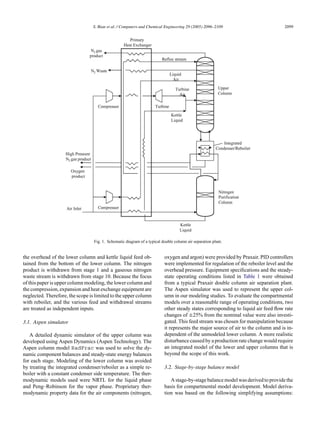 Compartmental modeling of high purity air separation columns | PDF