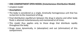 compartment modeling different types in pharmacokinetics | PPT