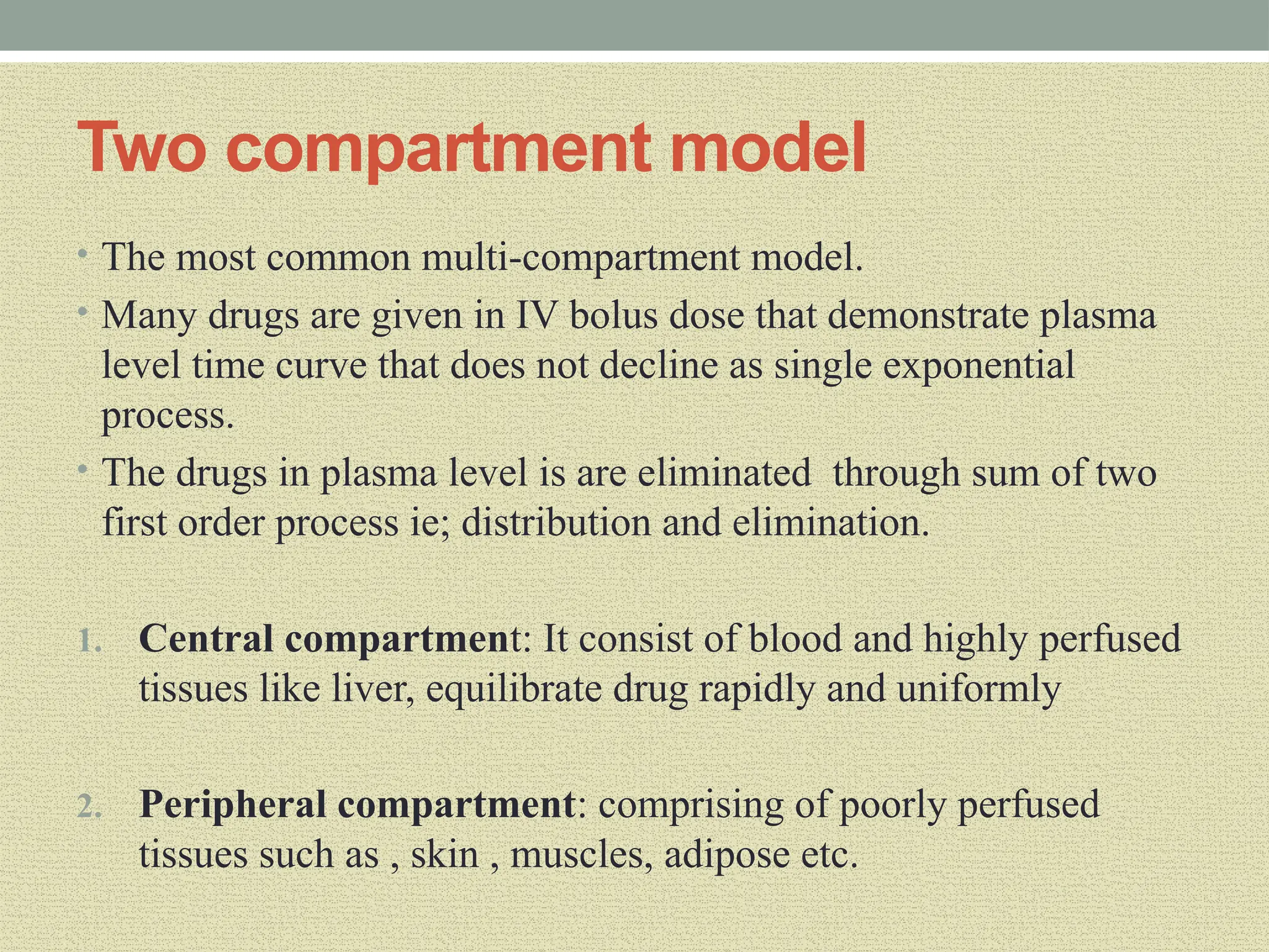 COMPARTMENT MODELING (BIOPHARMACEUTICS AND PHARMACOKINETICS | PPTX