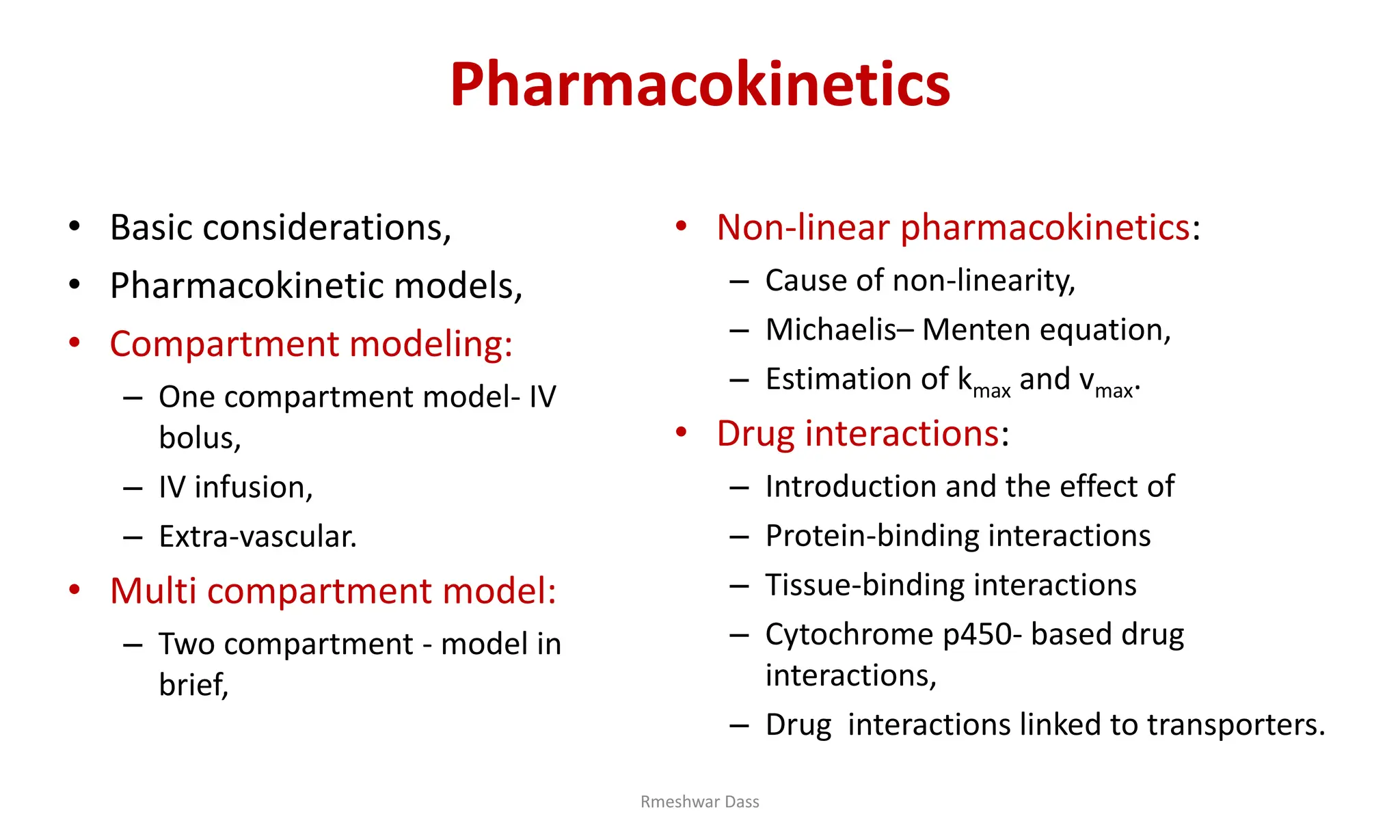 Compartment Models (one and Two) and Pharmacokinetic.pptx