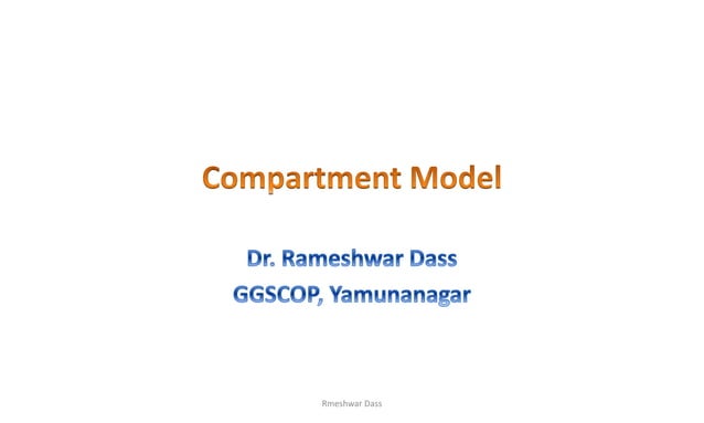Compartment Models (one and Two) and Pharmacokinetic.pptx