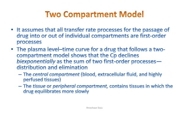 Compartment Models (one and Two) and Pharmacokinetic.pptx