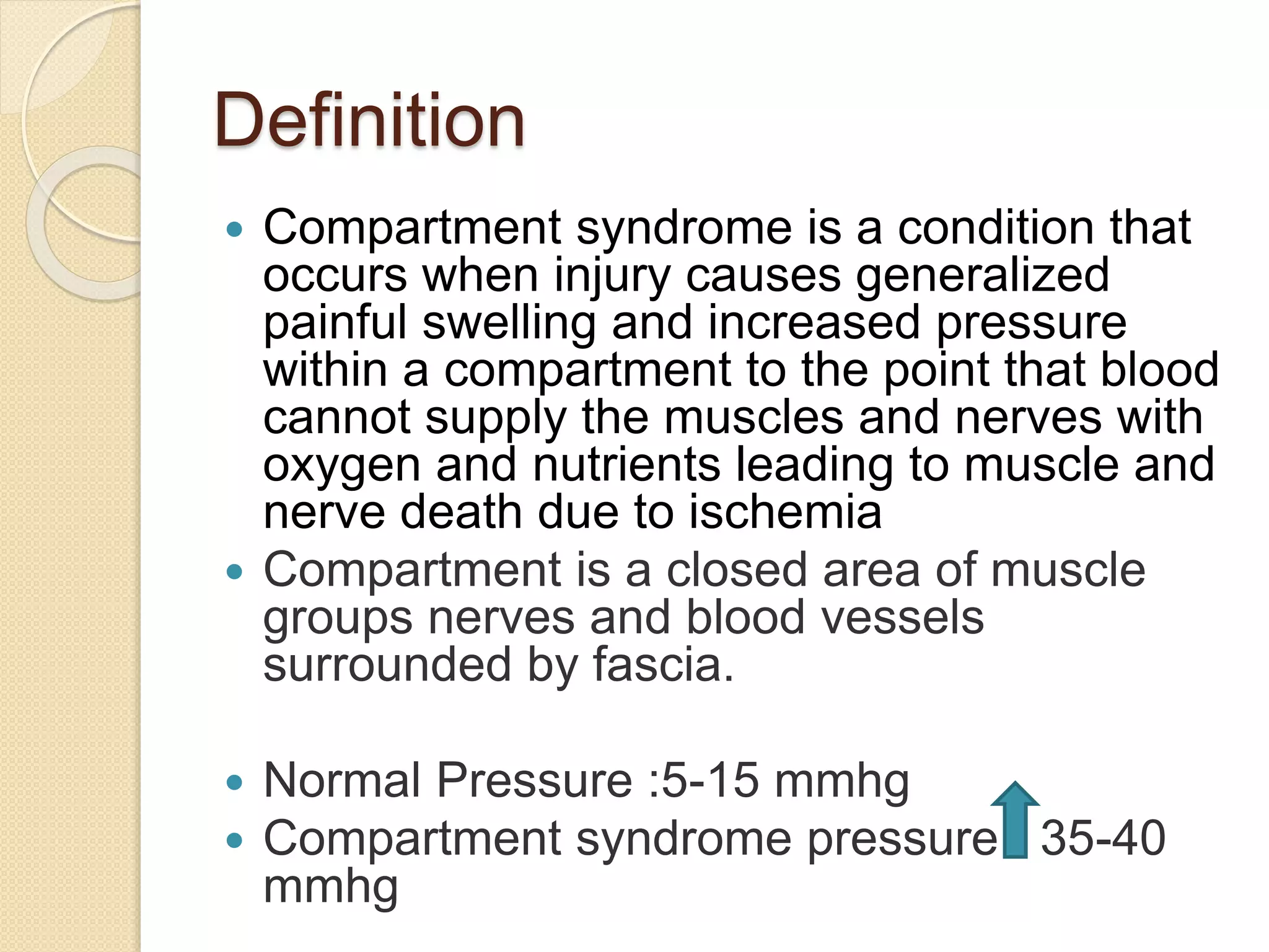 Compartment syndrome | PPTX