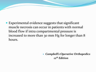 Compartment syndrome | PPTX