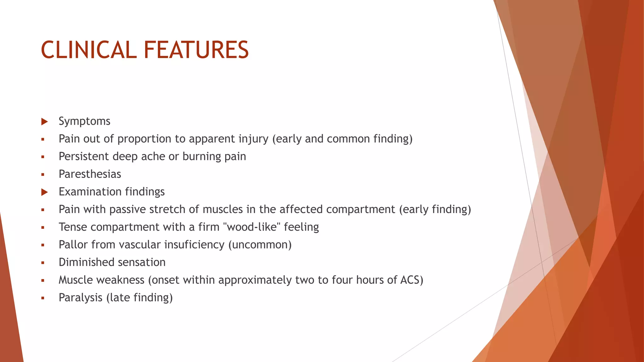 Compartment syndrome | PPTX | Death, Injury, or Military Conflict ...