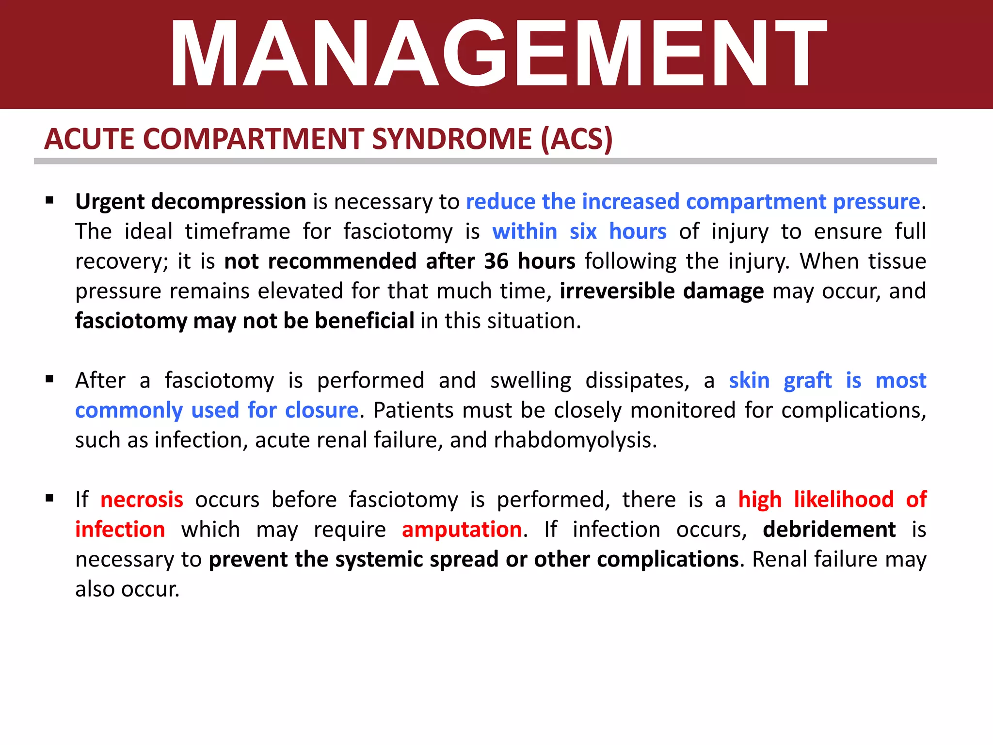 Compartment syndrome | PPTX