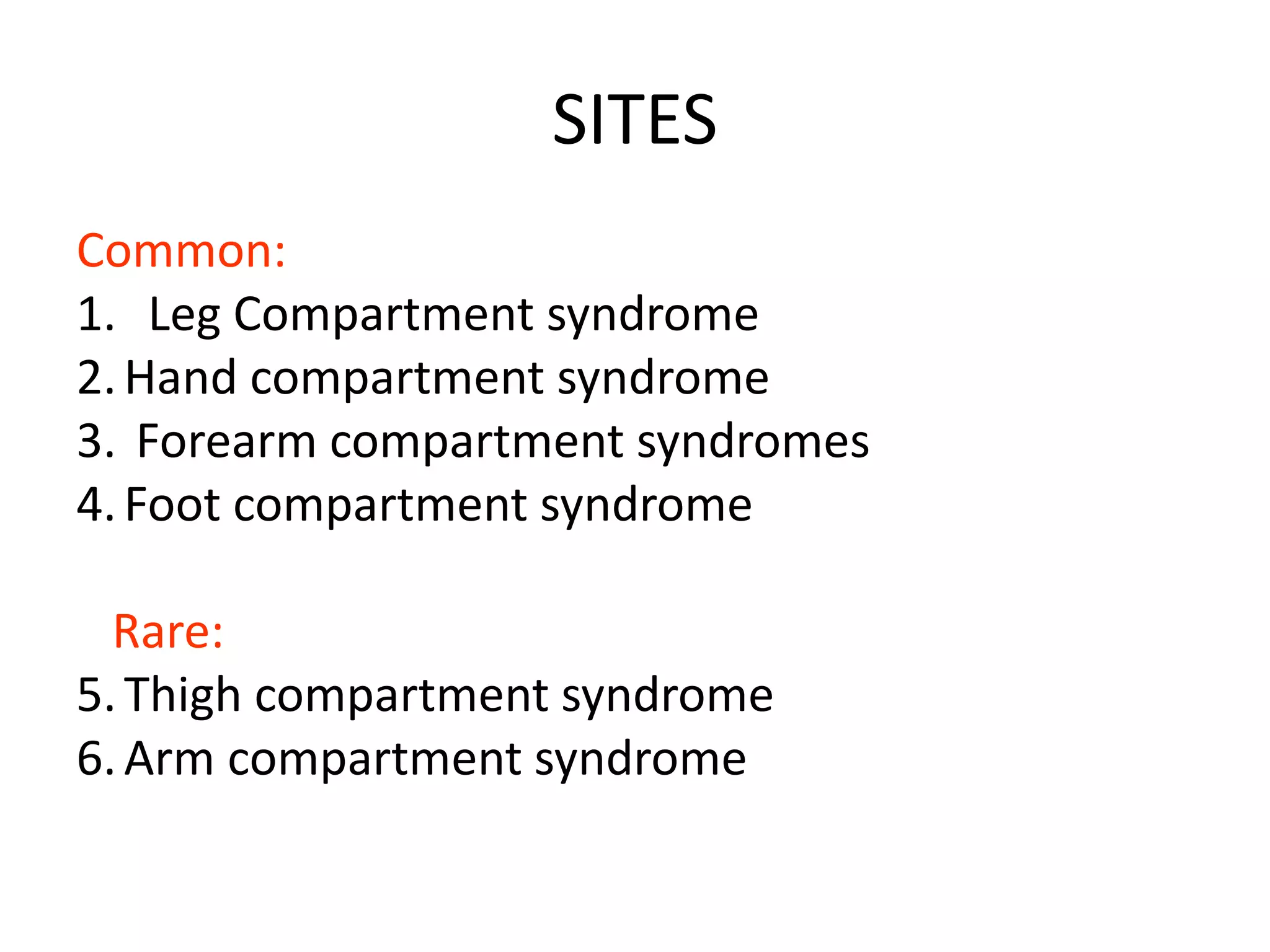 Compartment syndrome | PPTX