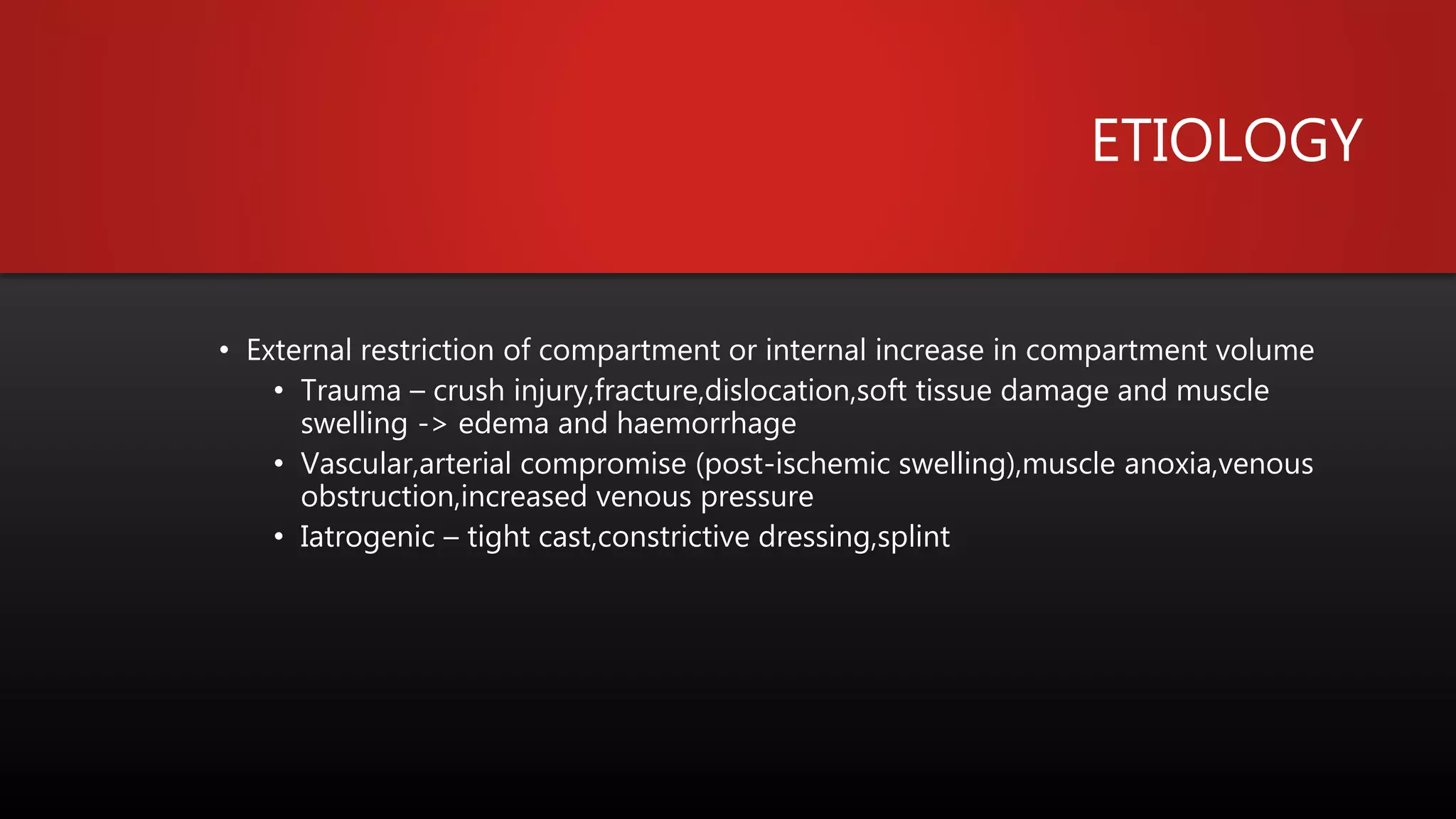 Compartment Syndrome Ppt