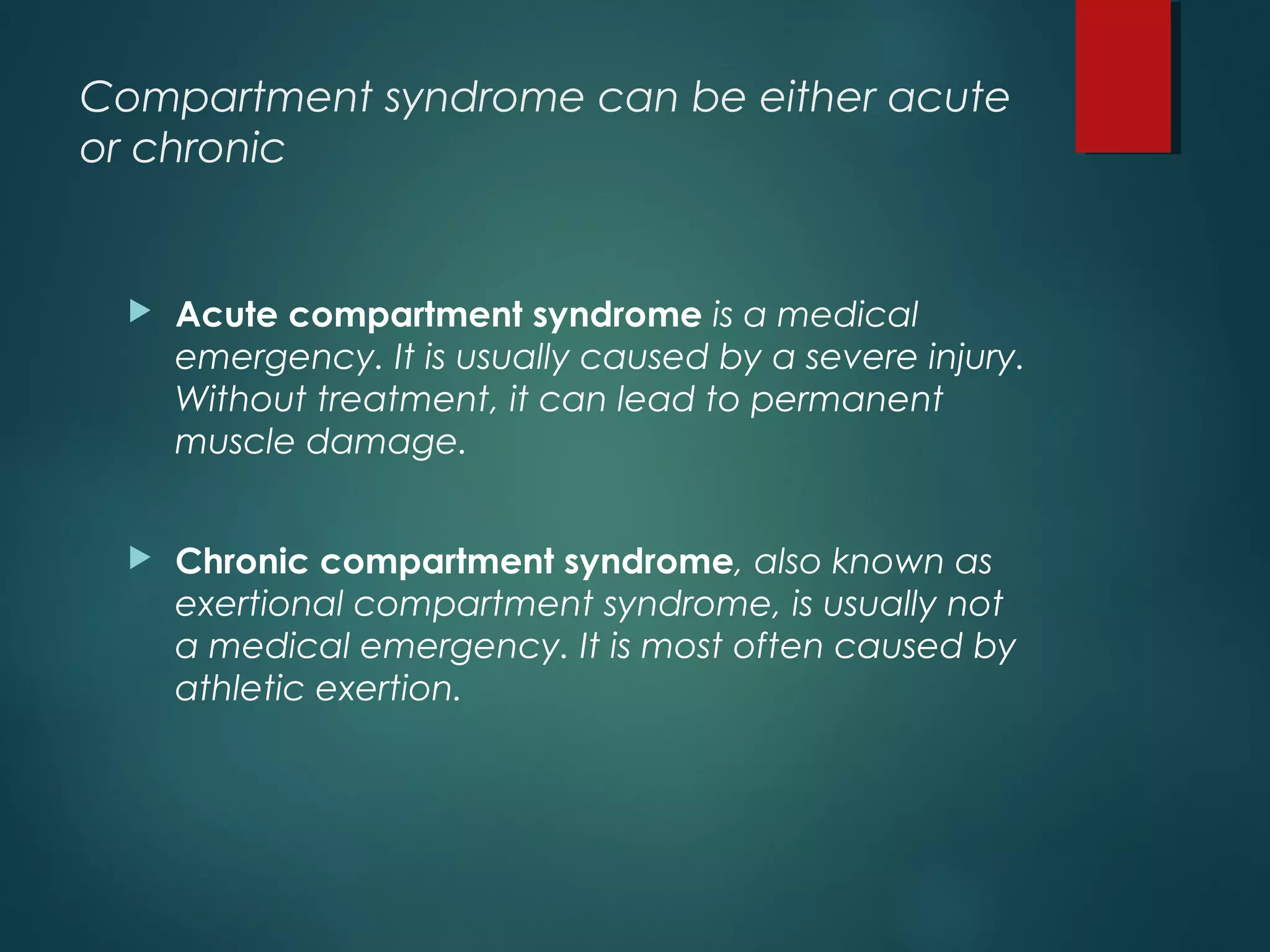 Compartment syndrome | PPT