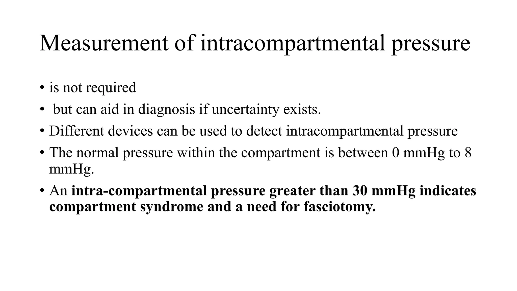 Compartment syndrome | PPTX