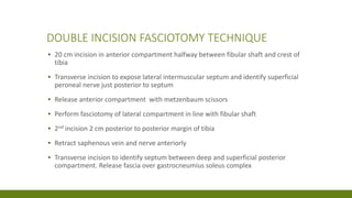 Compartment syndrome | PPTX
