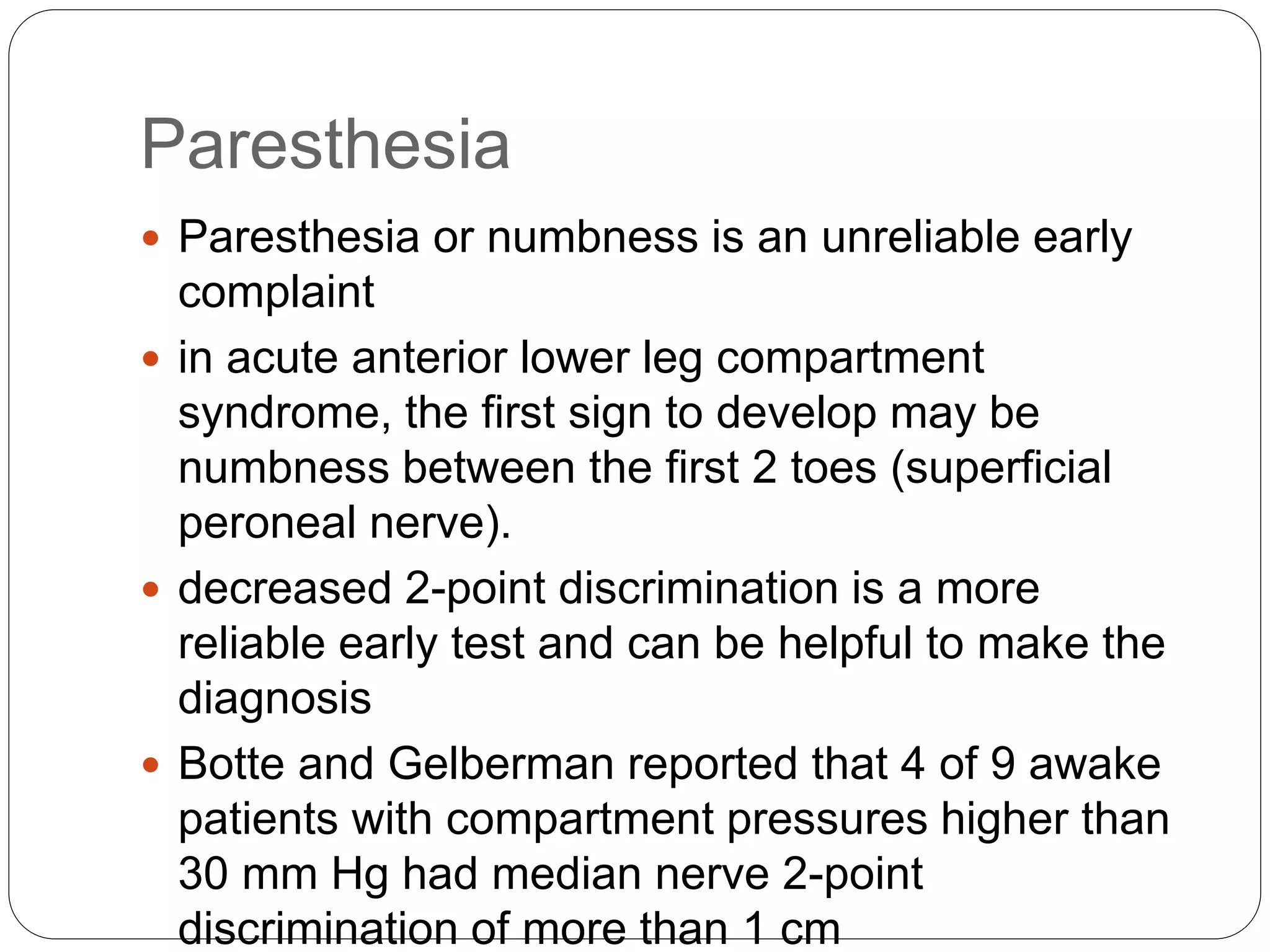 Compartment syndrome in orthopaedics | PPTX