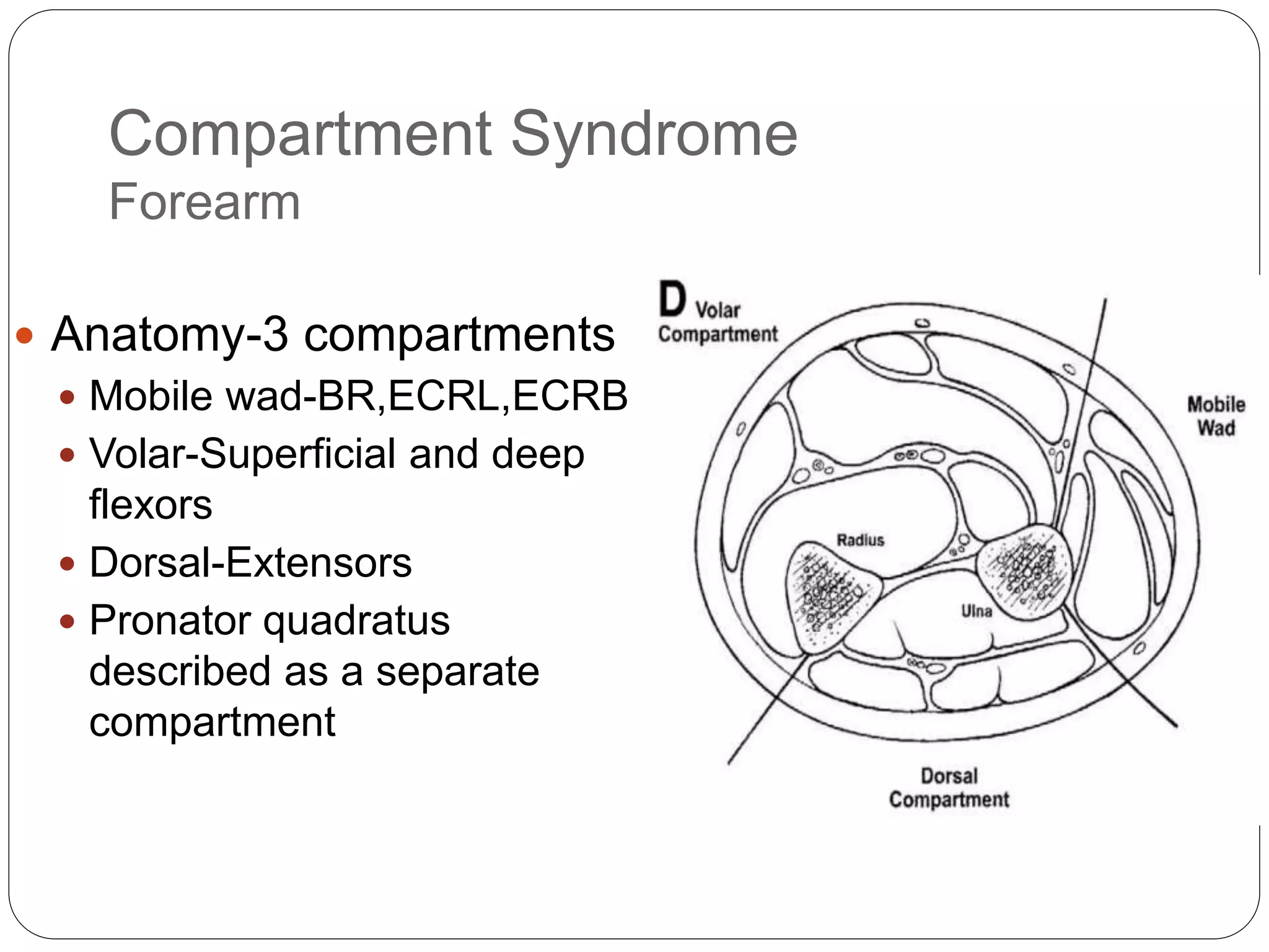 Compartment syndrome in orthopaedics | PPTX