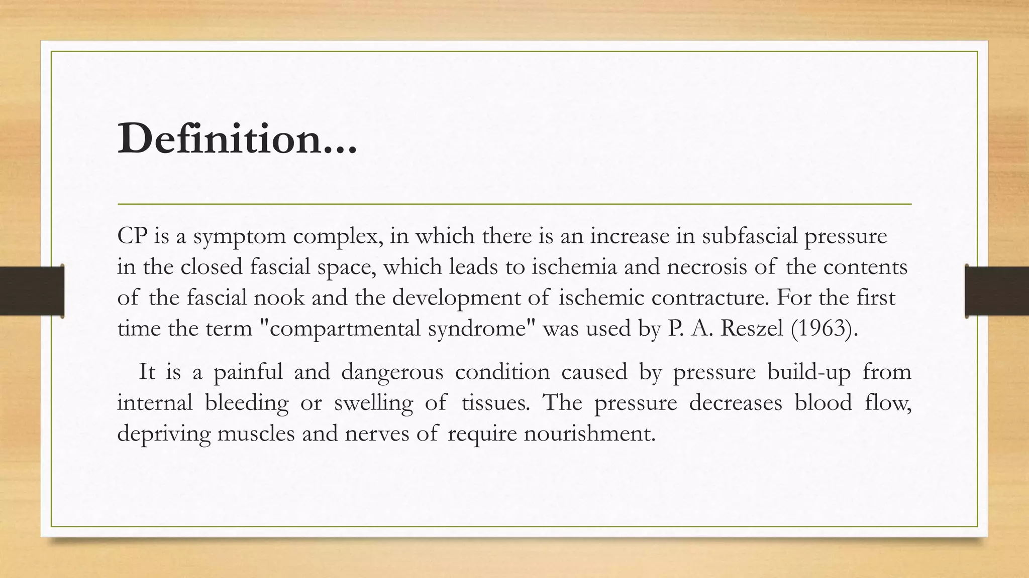 Compartment Syndrome Pptpptx