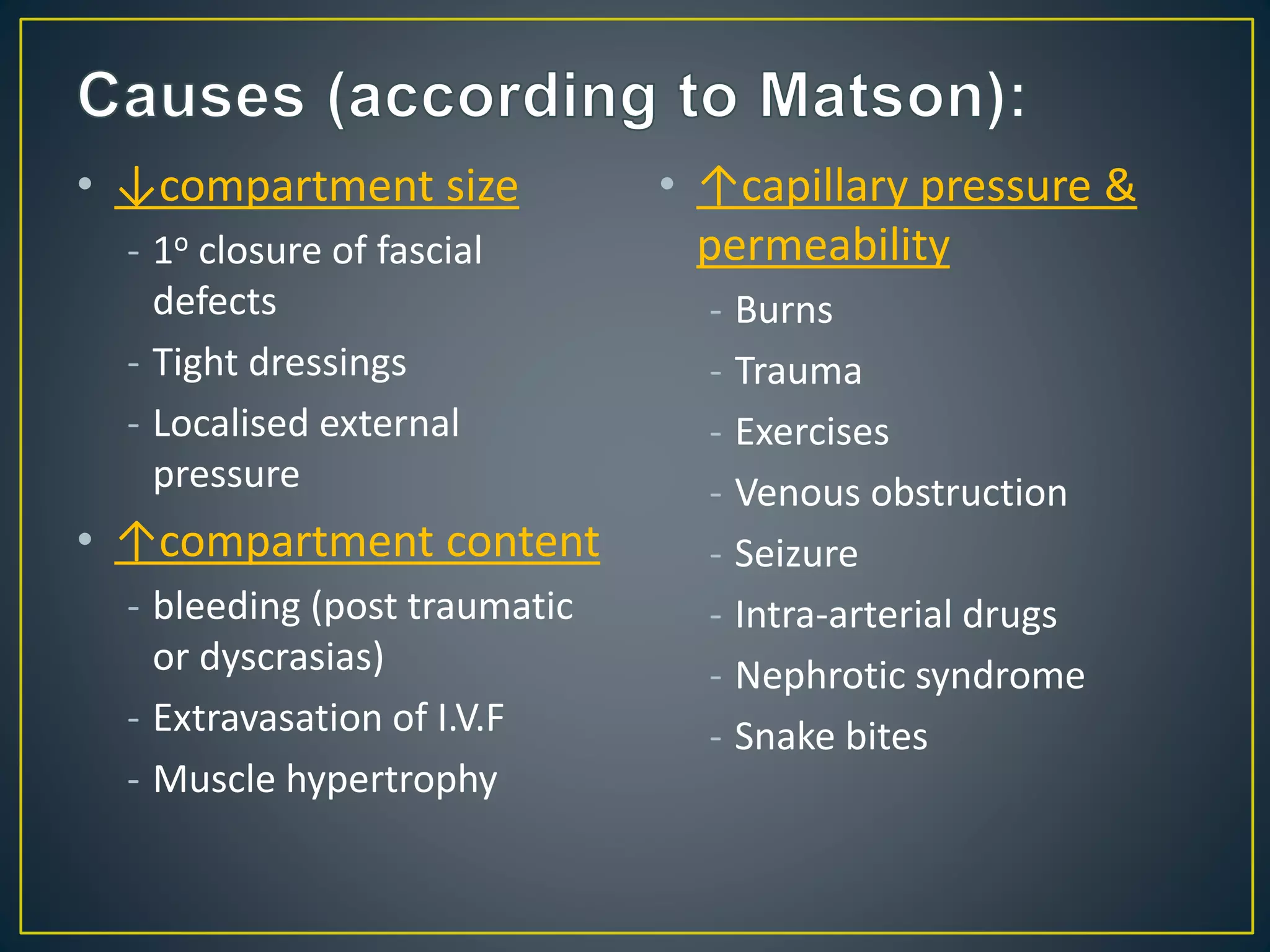 Compartment syndromes | PPTX | Death, Injury, or Military Conflict ...
